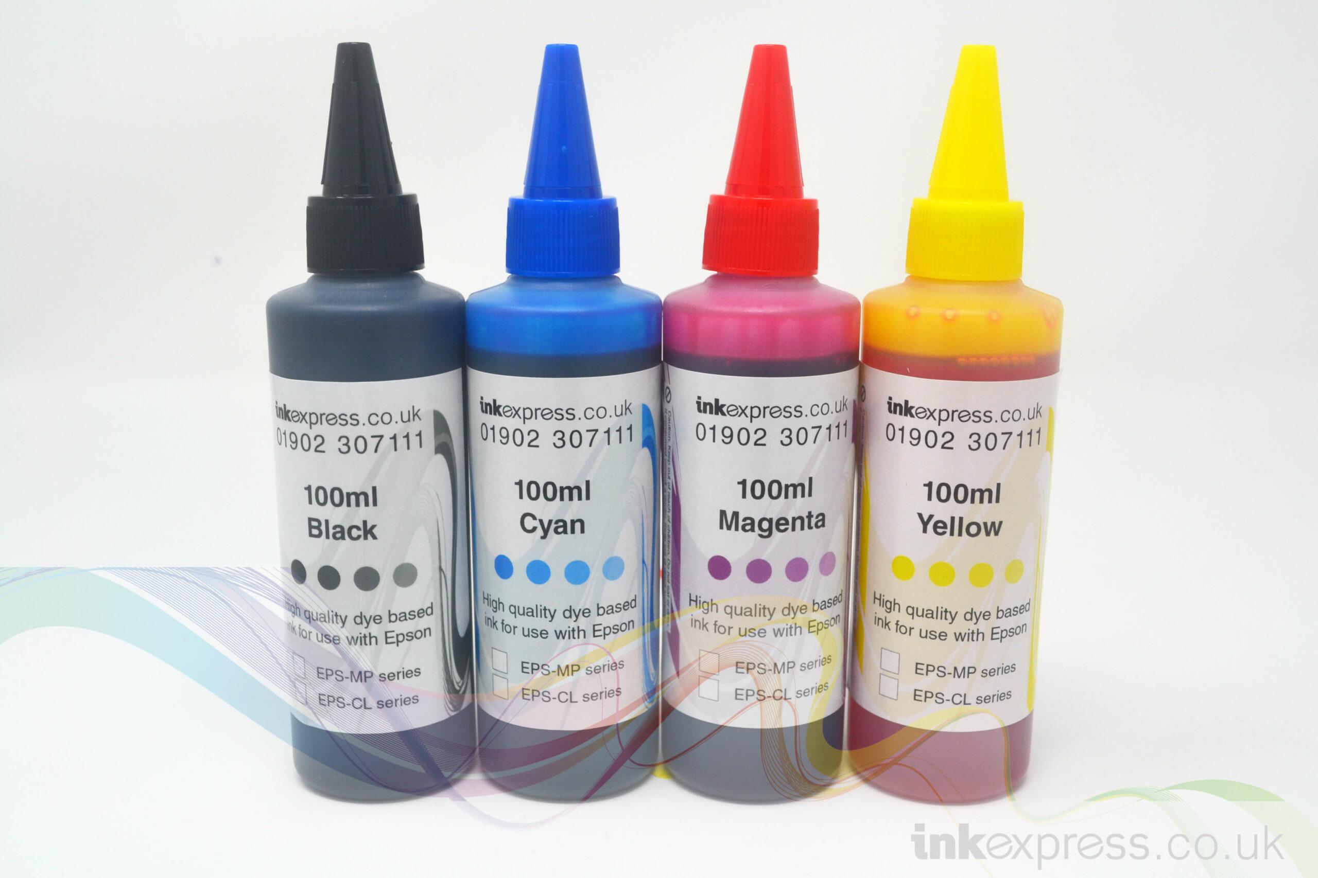 Bulk Refill - CMYK 'CL' Dye Based Ink for use with EPSON | Ink Express