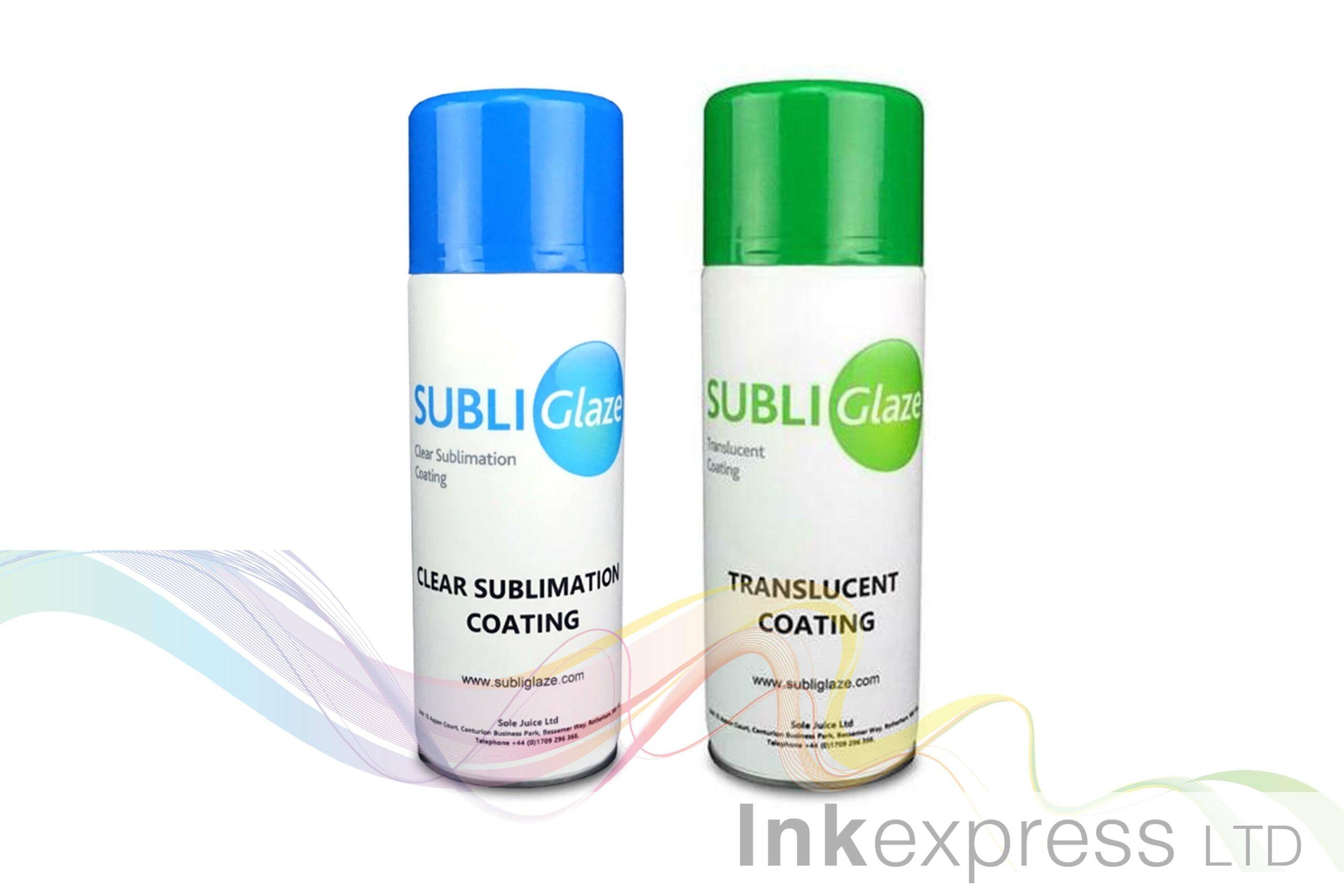 Subli Glaze Sublimation Coating Spray Twin Pack - Clear & Translucent ...
