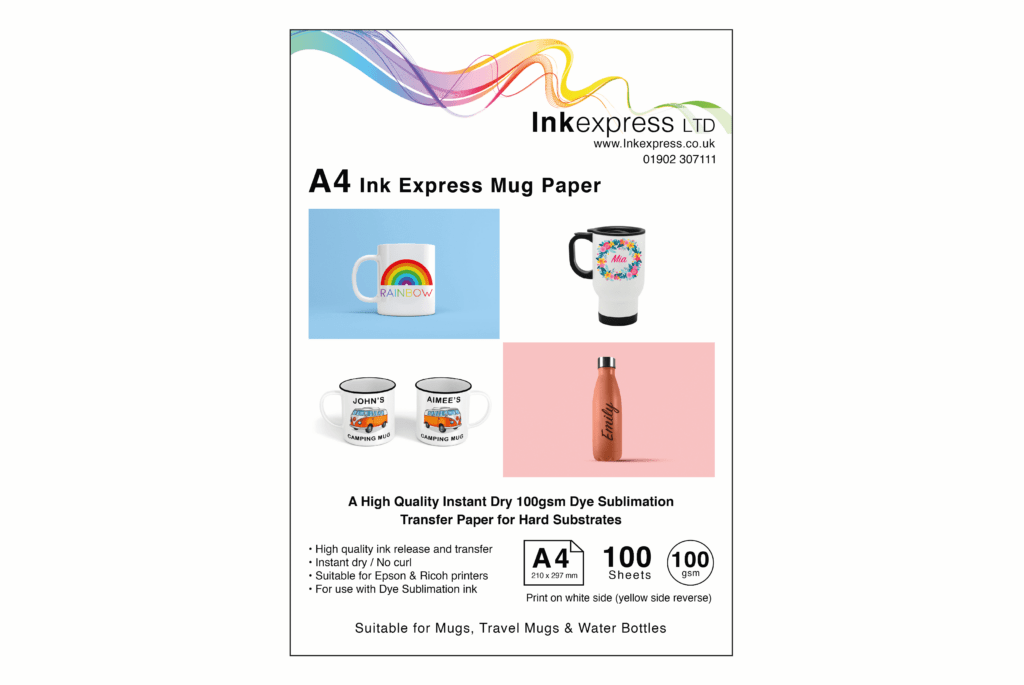 Ink Express 120gsm A4 Subli-Sharp Dye Sublimation Transfer Paper | Ink ...
