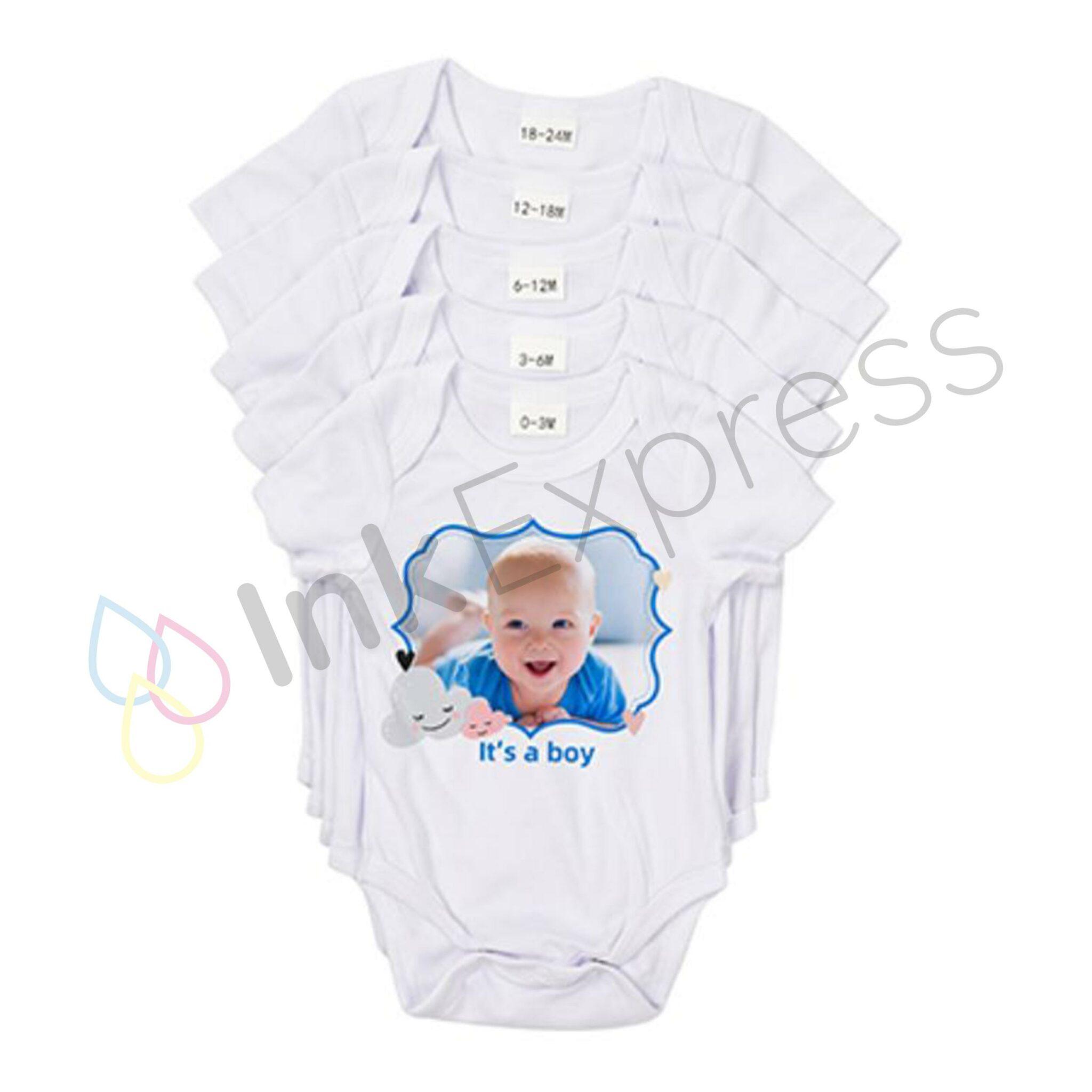 Sublimation 100% Polyester Short Sleeved Baby Vest | Ink Express