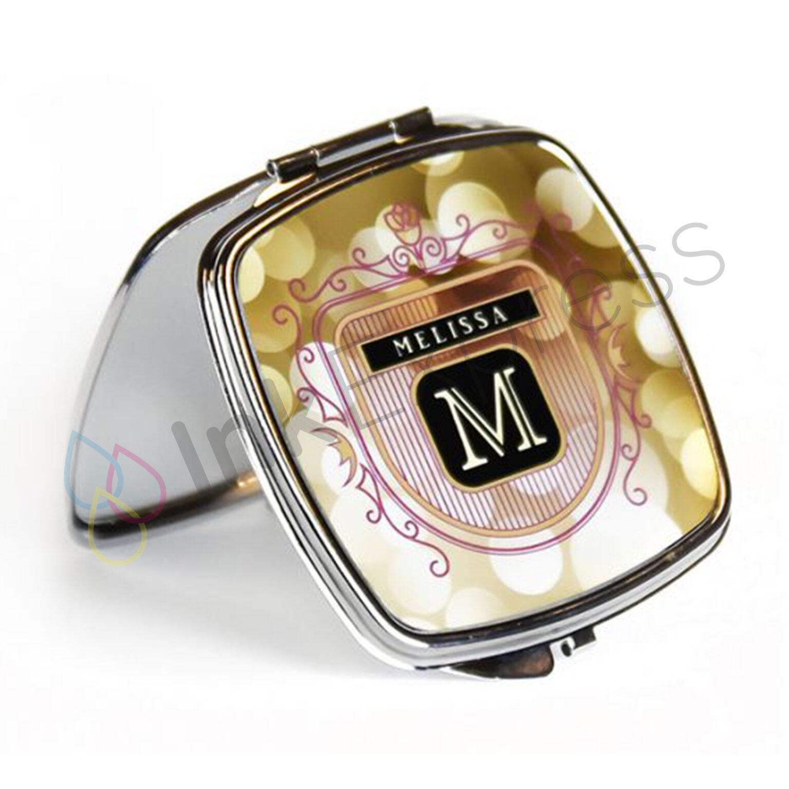 Curved Square Compact Mirror | Ink Express